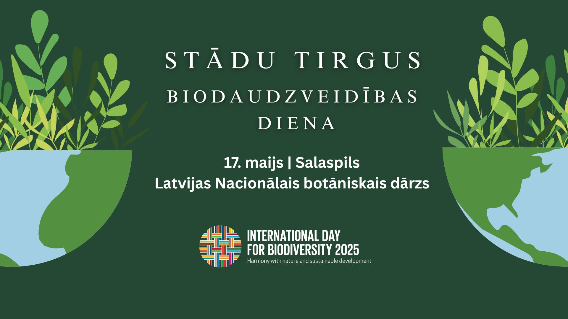 Stādu tirgus 17. maijā - Starptautiskajā Biodaudzveidības dienā — Nacionālais botāniskais dārzs